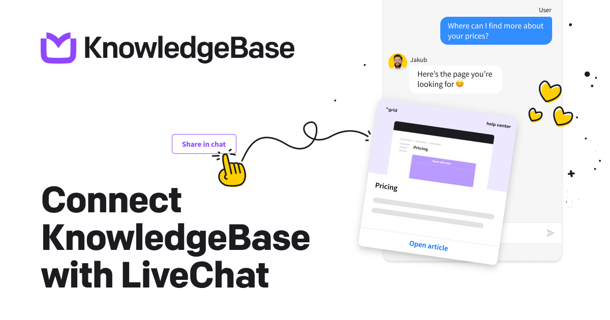 KnowledgeBase LiveChat Integration